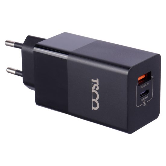 شارژر دیواری 65 وات تسکو TSCO TTC 67 GaN 2Port QC3 PD 5A 65W Type-C + کابل دو سر تایپ سی ...